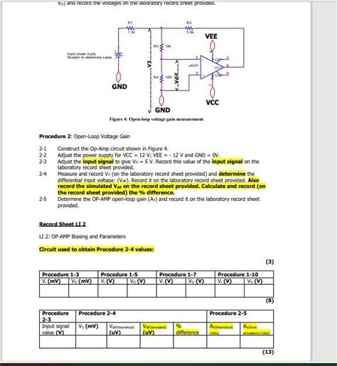 Solved Objective Two Op Bias Circuits Are Investigated Chegg Com