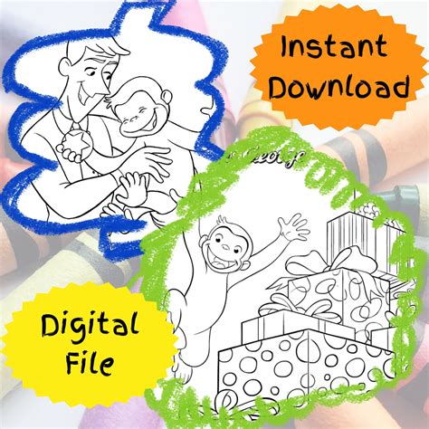 Curious George Coloring Pages Activity Sheets 2025