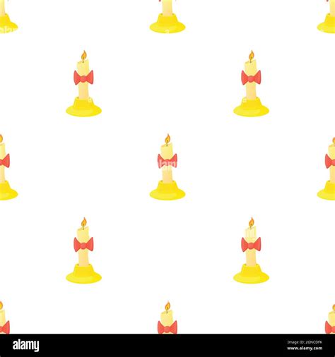 Candle Pattern Seamless Background Texture Repeat Wallpaper Geometric Vector Stock Vector Image