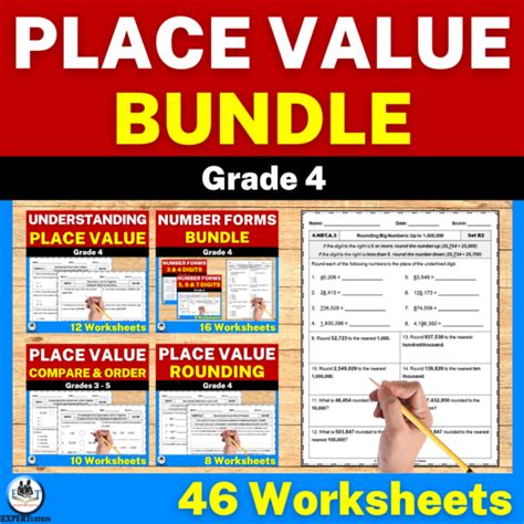 place value number forms compare order and round numbers worksheets