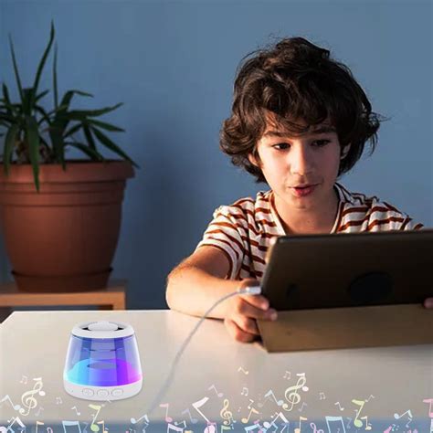 Hozvomi Portable Magnetic Bluetooth Speaker With Rgb Scented Lights High Definition Audio