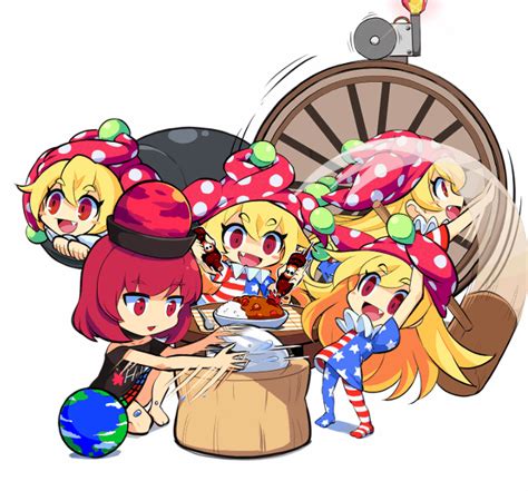 ranka tonbo clownpiece hecatia lapislazuli touhou black headwear