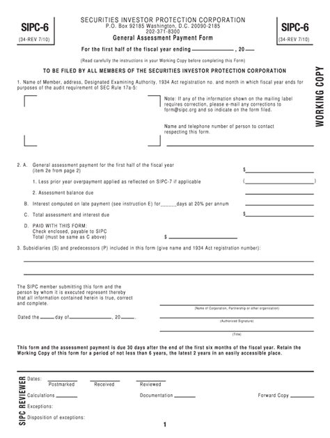 Sipc 6 Fill Online Printable Fillable Blank Pdffiller