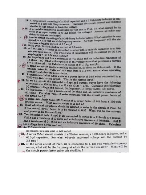 Assignment Ac Series Circuit Pdf