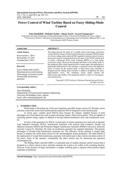 Double Flux Orientation Control For A Doubly Fed Induction Generator Based Wind Turbine Pdf