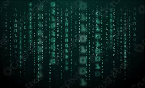 Abstract Technology Background Binary Data And Streaming Binary Code
