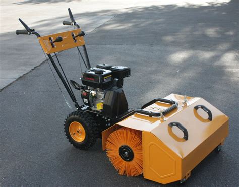 6 5hp Gas Power Walk Behind Snow Sweeper Broom Dust Lawn Gravel Turf