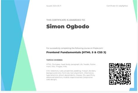 Simon Ogbodo On Linkedin Finally Completed A Course In Html And Css