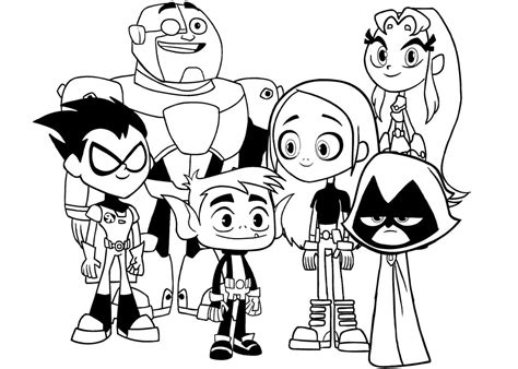 Disegni Da Colorare Teen Titans Go 100 Disegni Da Colorare