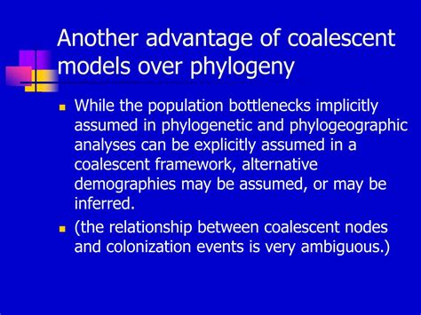Ppt Coalescent Models For Genetic Demography Powerpoint Presentation Id 5502224