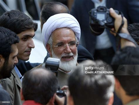 Iranian Reformist Presidential Candidate Mehdi Karubi Arrives At A