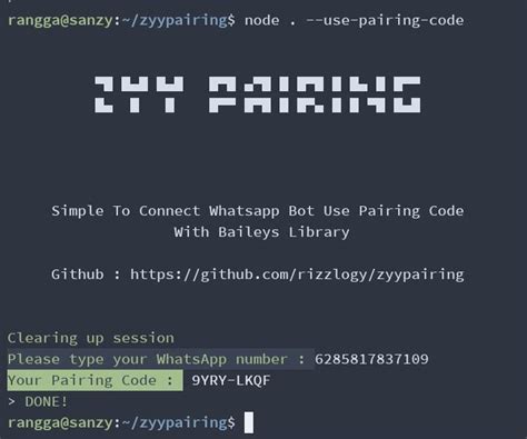 Github Rizzlogyzyypairing Example Connect Whatsapp With Baileys Code Pairing