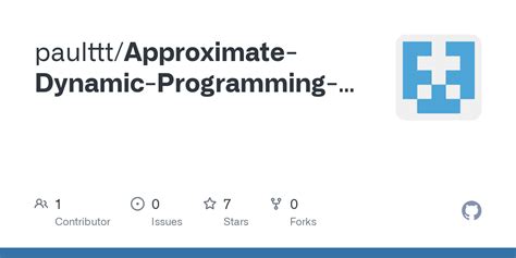 Github Paultttapproximate Dynamic Programming And Reinforcement Learning