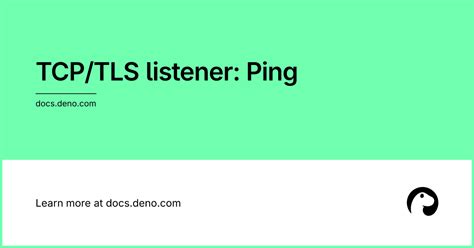 Tcp Tls Listener Ping