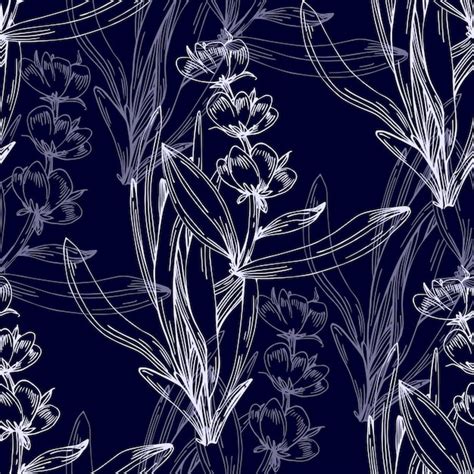Premium Vector Lavender Seamless Pattern