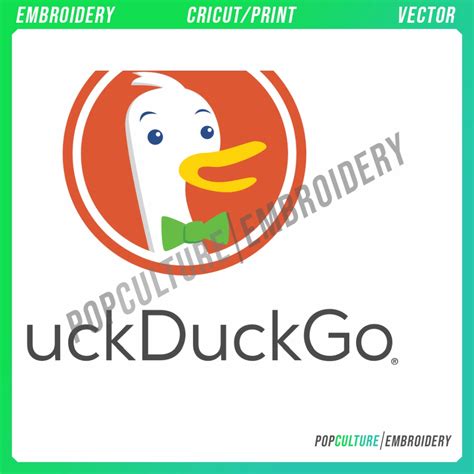 Duckduckgo Logo Official Logo For Embroidery And Vector • Pop Culture