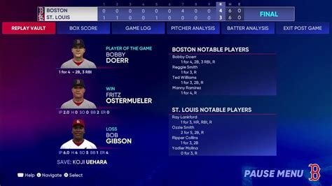 Franchise Stars Project Exhibition Red Sox Cardinals Young Vs Gibson Youtube