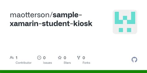 Github Maotterson Sample Xamarin Student Kiosk