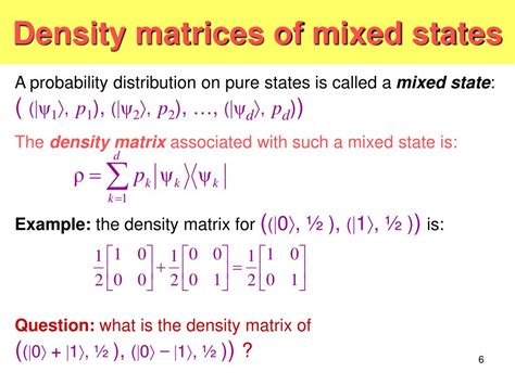 Density Matrix