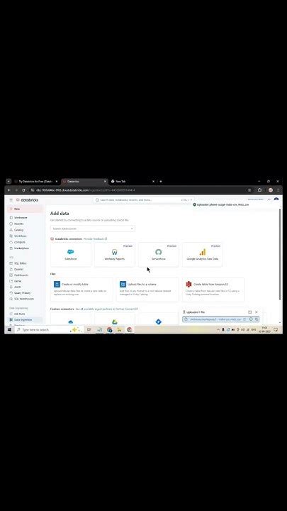 Upload File In Databricks How To Upload A Csv File In Databricks Youtube