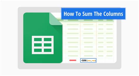 Como Somar As Colunas No Google Sheets