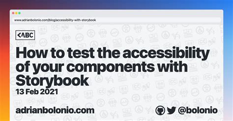 How To Test The Accessibility Of Your Components With Storybook