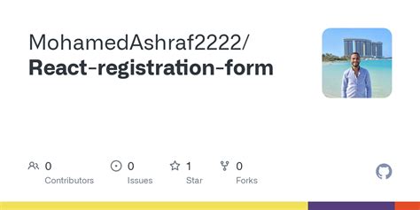 Github Mohamedashraf2222react Registration Form