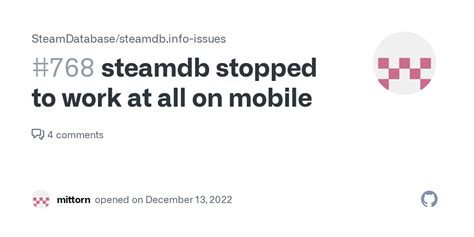 Steamdb Stopped To Work At All On Mobile Issue SteamDatabase Steamdb Info Issues GitHub