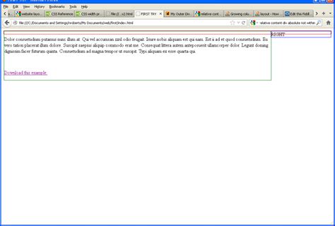 Html Growing Column Using Css Stack Overflow