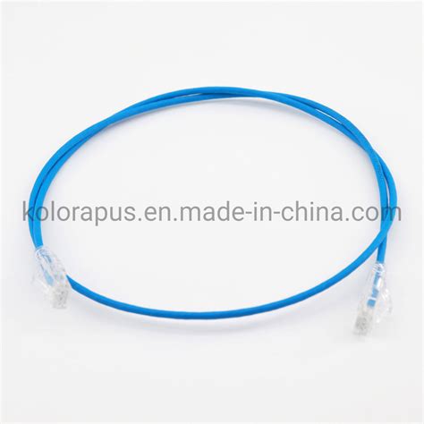 Cat 6A Unshielded UTP Ultra Slim High Speed Network Cable Ethernet Cable CAT6A Unshielded