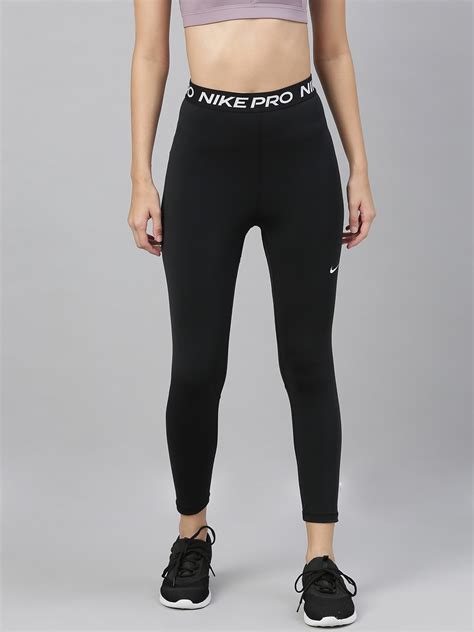Buy Nike Women Black Solid 365 Pro High Rise 7 8 Training Tights Tights For Women 13421406