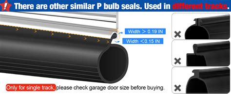 Tolanbbt 10ft Garage Door Seals Bottom Rubber 019 P Bulb Bottom