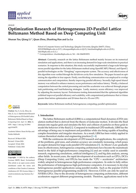 Pdf Optimization Research Of Heterogeneous 2d Parallel Lattice