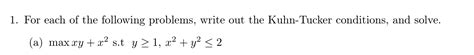 Solved 1 For Each Of The Following Problems Write Out The Chegg Com