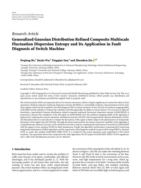 Pdf Generalized Gaussian Distribution Refined Composite Multiscale Fluctuation Dispersion