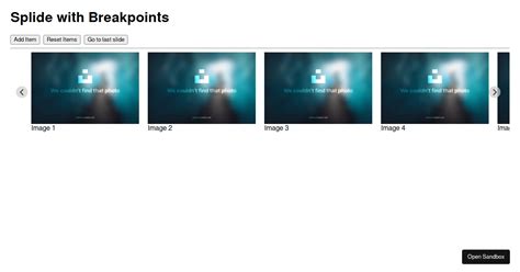 Splidejs React Splide Examples Codesandbox