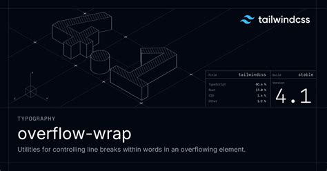 overflow wrap 排版 tailwind css 中文网