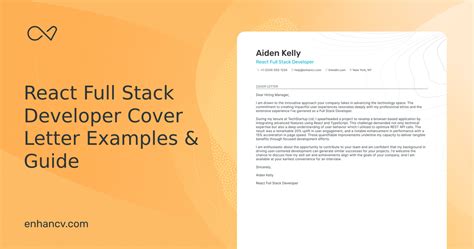 8 Professional React Full Stack Developer Cover Letter Examples And 8 Professional React Full Stack Developer Cover Letter Examples And