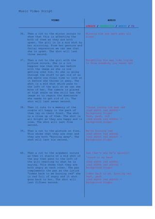 Music Video Script PDF