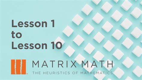 Primary 6 Additional Practice Review Lessons 1 To 10 Matrix Math