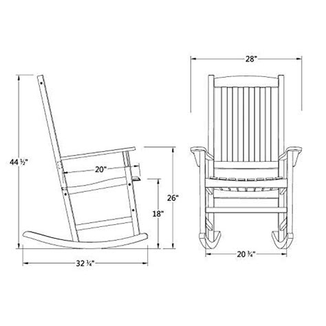 Cambridge Casual Bentley High Back Wooden Front Porch Rocking Chair