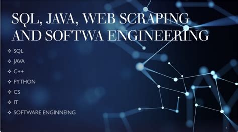 Do Sql Java Web Scraping And Software Engineering Projects By King Matlab65 Fiverr