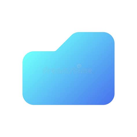 Folder Pixel Perfect Flat Gradient Two Color Ui Icon Stock Vector