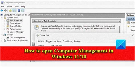 How To Open Computer Management In Windows 11 10