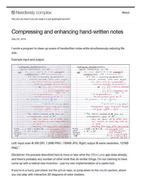 compressing and enhancing hand written notes pdf rgb color model