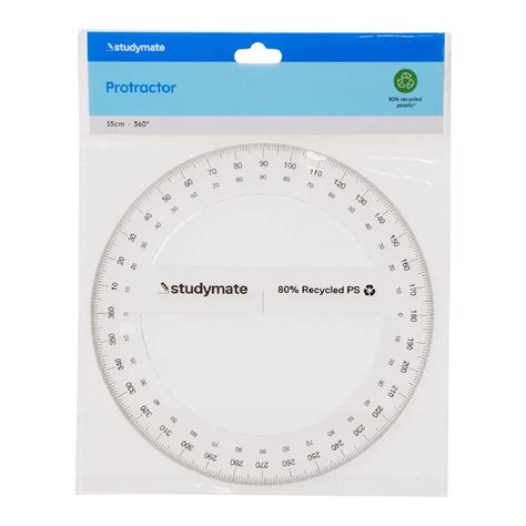 Studymate 15cm 360 Degrees Protractor Kmart