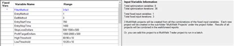 using algo building blocks and fixed input parameters multiwalk