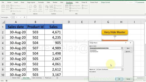 Sheet Very Hidden Hide Unhide In Excel Using Vba Vba Tutorial Youtube