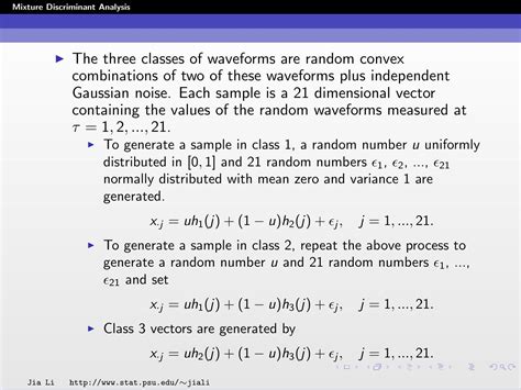 Mixture Discriminant Analysis