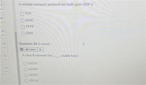 Solved A Reliable Transport Protocol Not Built Upon Udp